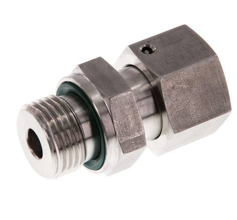 14S & G1/2'' Stainless Steel Straight Swivel with Male Threads 630 bar FKM O-ring Sealing Cone ...