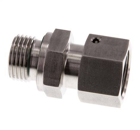 14S & G1/2'' Stainless Steel Straight Swivel with Male Threads 630 bar FKM O-ring Sealing Cone ...