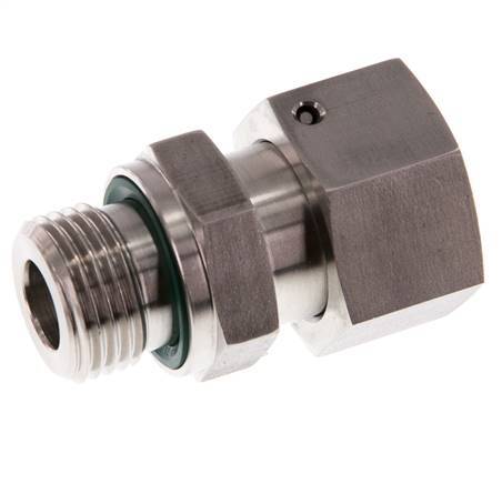 20S & G3/4'' Stainless Steel Straight Swivel with Male Threads 400 bar FKM O-ring Sealing Cone ...