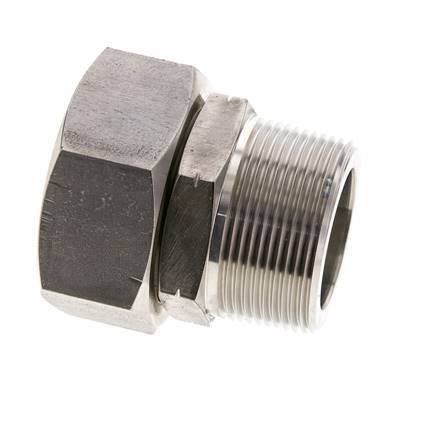 42L & 1-1/2'' NPT Stainless Steel Straight Swivel with Male Threads 160 ...