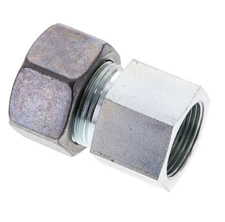 25S & M33x2 Zink plated Steel Straight Cutting Fitting with Female Thr | Tameson.com