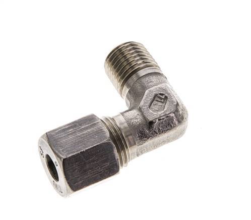 8S & M14x1.5 (con) Stainless Steel Elbow Cutting Fitting with Male Threads 630 bar ISO 8434-1 ...