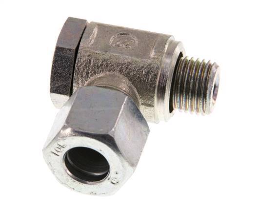 10L & G1/4'' Zink plated Steel Swivel Joint Cutting Fitting with Male Threads 250 bar Rotatable ...