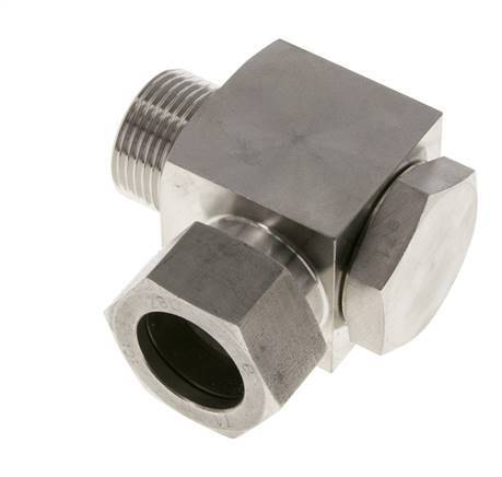 28L & G1'' Stainless Steel Swivel Joint Cutting Fitting with Male Threads 160 bar Rotatable ISO ...