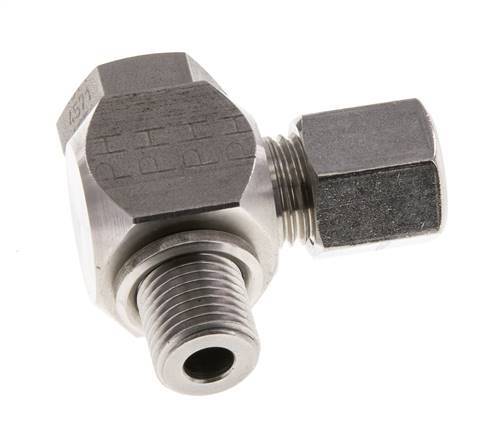 6S & G1/4'' Stainless Steel Swivel Joint Cutting Fitting with Male Threads 400 bar Rotatable ISO ...
