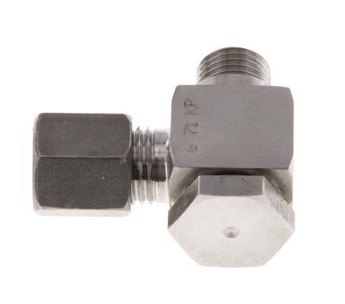 6S & G1/4'' Stainless Steel Swivel Joint Compression Fitting with Male Threads 400 bar Rotatable ...