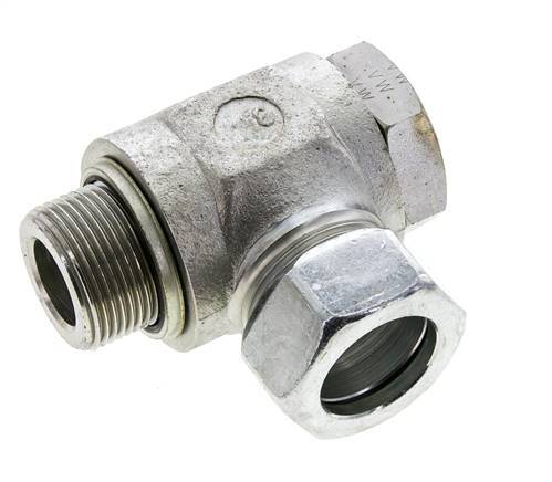 28L & M33x2 Zink plated Steel Swivel Joint Cutting Fitting with Male T | Tameson.com