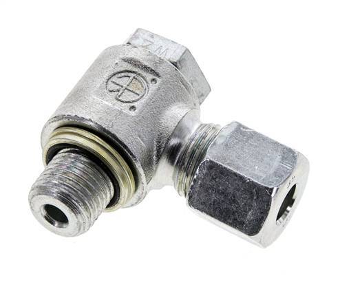 8S & M14x1.5 Zink plated Steel Swivel Joint Cutting Fitting with Male Threads 400 bar NBRO-ring ...