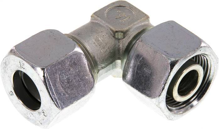 16S Zink plated Steel Elbow Cutting Fitting with Swivel 400 bar NBR Ad | Tameson.com