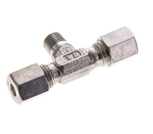 6L & M10x1 (con) Stainless Steel T-Shape Tee Compression Fitting with ...