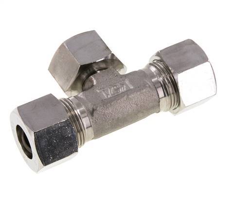 20S Stainless Steel T-Shape Tee Cutting Fitting with Swivel 400 bar Ad ...