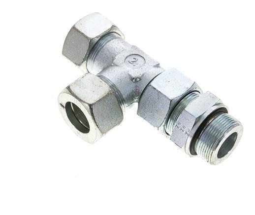 30S & M42x2 Zink Plated Steel Right Angle Tee Cutting Fitting with Mal ...