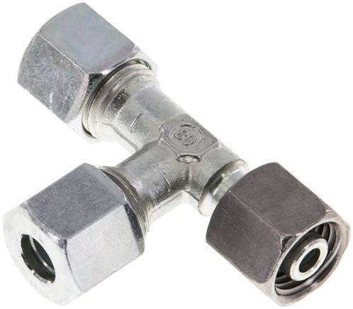 8L Zink Plated Steel Right Angle Tee Cutting Fitting with Swivel 315 b | Tameson.com