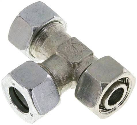 18L Zink Plated Steel Right Angle Tee Cutting Fitting with Swivel 315 | Tameson.com