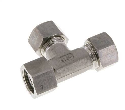 15L Stainless Steel Right Angle Tee Compression Fitting with Swivel 31 ...
