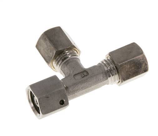 6S Stainless Steel Right Angle Tee Compression Fitting with Swivel 500 ...