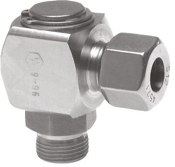 42L & M48x2 Stainless Steel Swivel Joint Cutting Fitting with Male Threads DN 32100 bar FKM ...