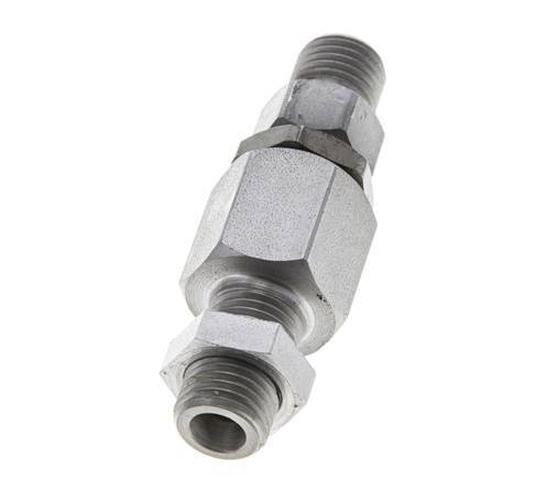 6S Zink plated Steel Ball-Guided Swivel Joint Cutting Fitting Bulkhead 350 bar NBR ISO 8434-1 ...