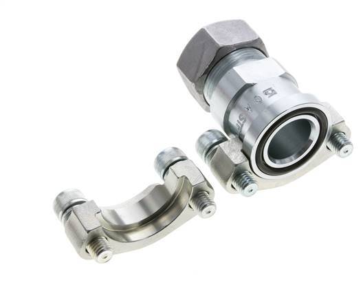 1'' SAE Flange 3000 PSI Steel with 28L (M36x2) ISO 6162-1 | Tameson.com