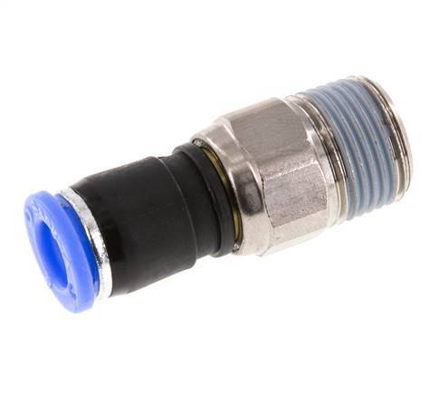 8mm & R3/8'' Swivel Joint Push-In-Male Threads Nickel-Plated Brass/PBT ...