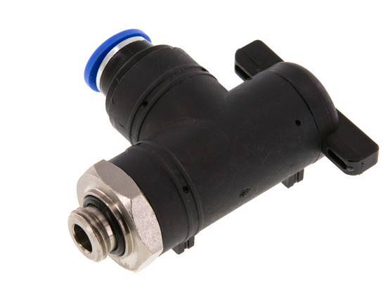 2-Way Elbow Ball Valve 10 mm - G1/4'' Plastic/Brass | Tameson.com