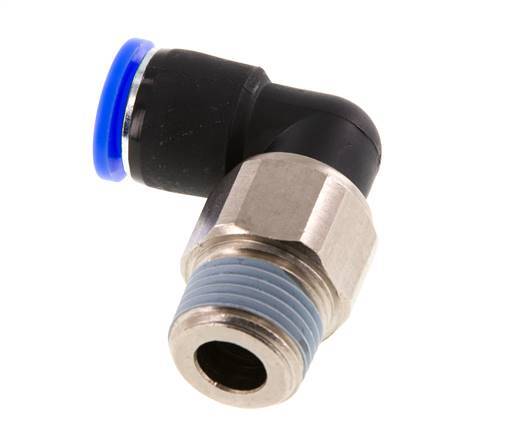 12mm & R1/2'' Elbow Swivel Joint Push-In-Male Threads Nickel-Plated Br ...