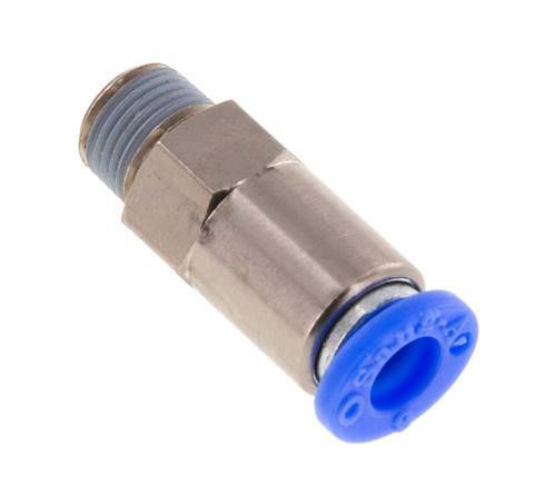 Push-In Check Valve 6mm & R1/8'' Male Brass/PBT 0.2-10bar (3-145psi ...