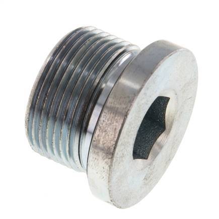 Plug M26 X 1.5 Steel NBR with Internal Hex 400bar (5620.0psi) | Tameson.com