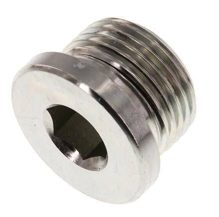 Plug M27 X 2 Steel NBR with Internal Hex 400bar (5620.0psi) | Tameson.com