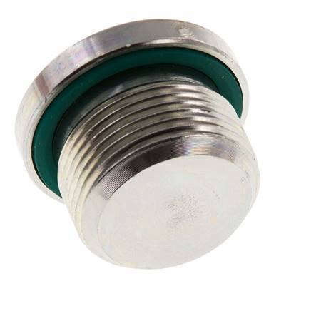 Plug M26 X 1.5 Steel FKM with Internal Hex 400bar (5620.0psi) | Tameson.com