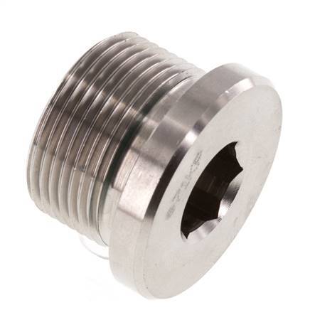 Plug M26 X 1.5 Stainless steel FKM with Internal Hex 400bar (5620.0psi ...