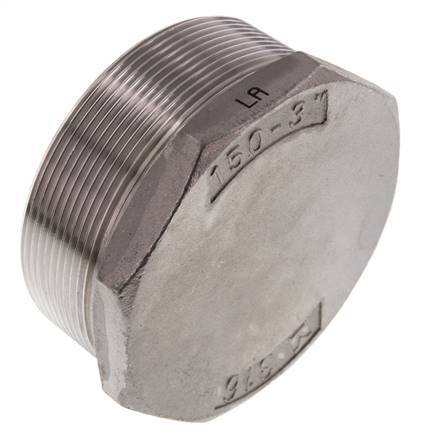 Plug R3'' Stainless steel with External Hex 16bar (224.8psi) | Tameson.com