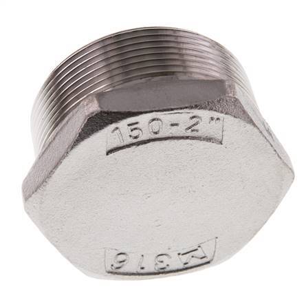 Plug R2'' Stainless steel with External Hex 16bar (224.8psi) | Tameson.com