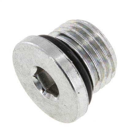 Plug UNF 1/2''-20 Steel NBR with Internal Hex 630bar (8851.5psi) [2 Pi ...