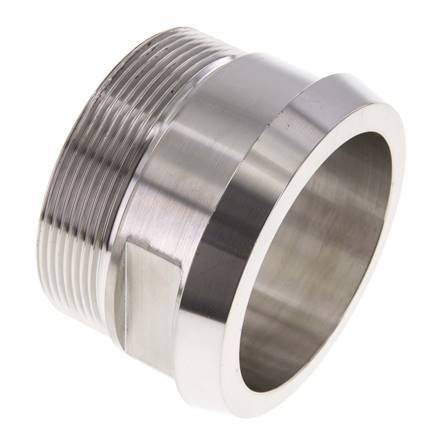 DIN 11851 Sanitary (Dairy) Fitting 86mm Cone x G2 1/2 inch Male ...