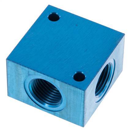 4-way Air Distributor G1/2'' Aluminium 16 bar (224.8 psi) | Tameson.com