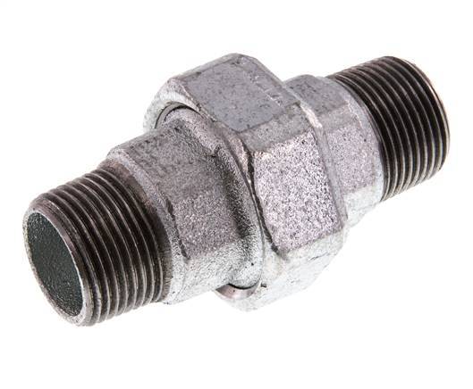 Union Straight Connector R1'' Cast Iron Flat Seal 25bar (351.25psi ...