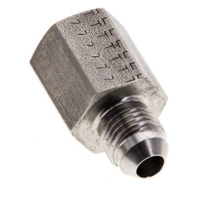 JIC Reducing Nipple G1/4'' Female x UNF 1/2''-20 Male Stainless Steel ...