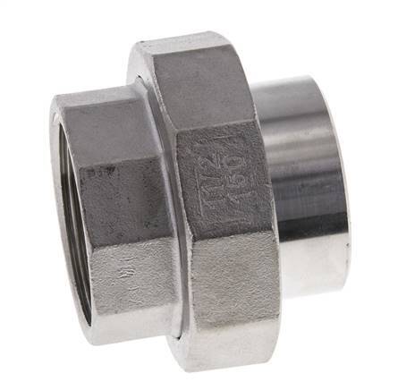 Union Straight Connector Rp1 1/2'' Female x 48.3mm Weld End Stainless ...