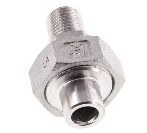 Union Straight Connector R1/4'' Male x 13.5mm Weld End Stainless Steel ...