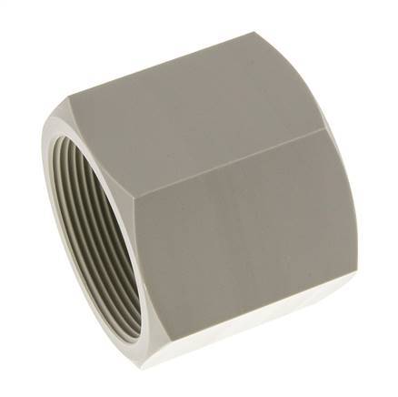 Socket G2'' Female Polypropylene (pp) 10bar (140.5psi) FDA 70mm Hex ...