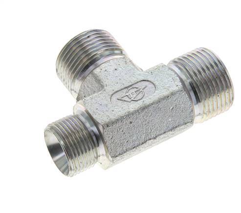 Tee Fitting G3/4'' x G1'' Male Steel 225bar (3161.25psi) | Tameson.com