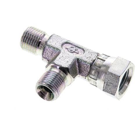 Tee Fitting G1/8'' Male x Female Steel Hydraulic 475bar (6673.75psi ...