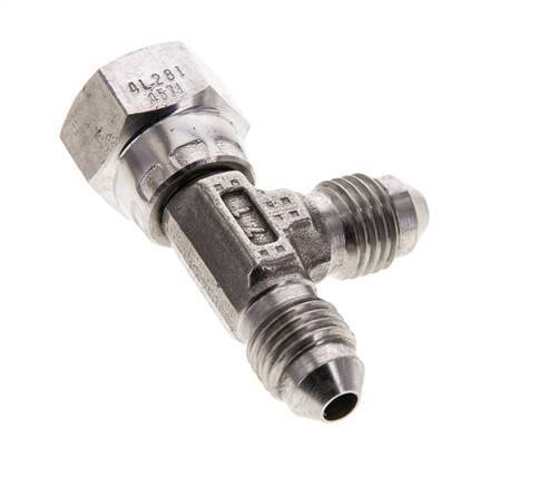 JIC Tee Fitting UNF 7/16''-20 Female x Male Stainless steel 350bar ...