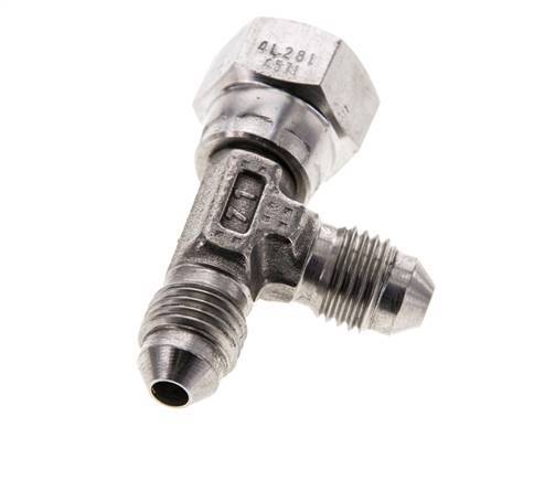 JIC Tee Fitting UNF 7/16''-20 Female x Male Stainless steel 350bar ...