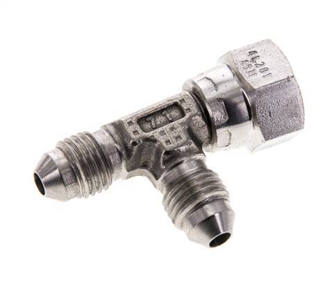 JIC Tee Fitting UNF 7/16''-20 Female x Male Stainless steel 350bar ...