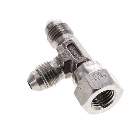 JIC Tee Fitting UNF 7/16''-20 Female x Male Stainless steel 350bar ...