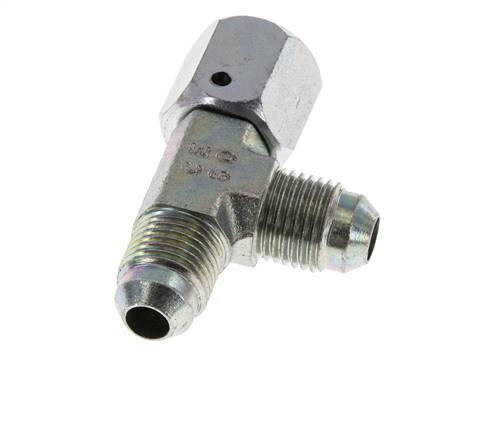 JIC Tee Fitting UNF 1/2''-20 Female x Male Steel 350bar (4917.5psi ...