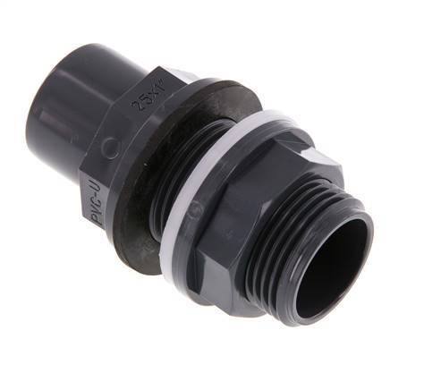 PVC Bulkhead Fitting Socket 25x32mm | Tameson.com