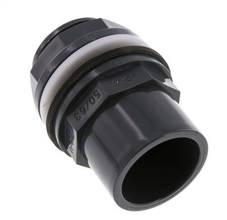 PVC Bulkhead Fitting Socket 50x63mm | Tameson.com